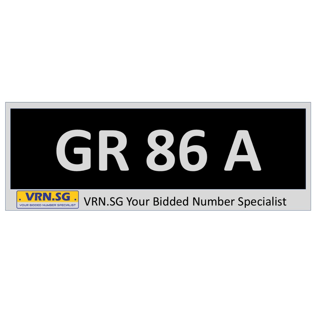 [SALES] Commercial Vehicle 2-Digit Car Number Plate for Sale: GR 86 A ...