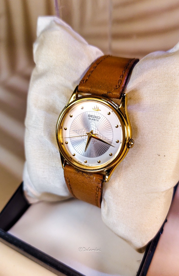 Seiko Galaxy Gold gradient Dial ORIGINAL Quartz Ladies Women Wanita ...