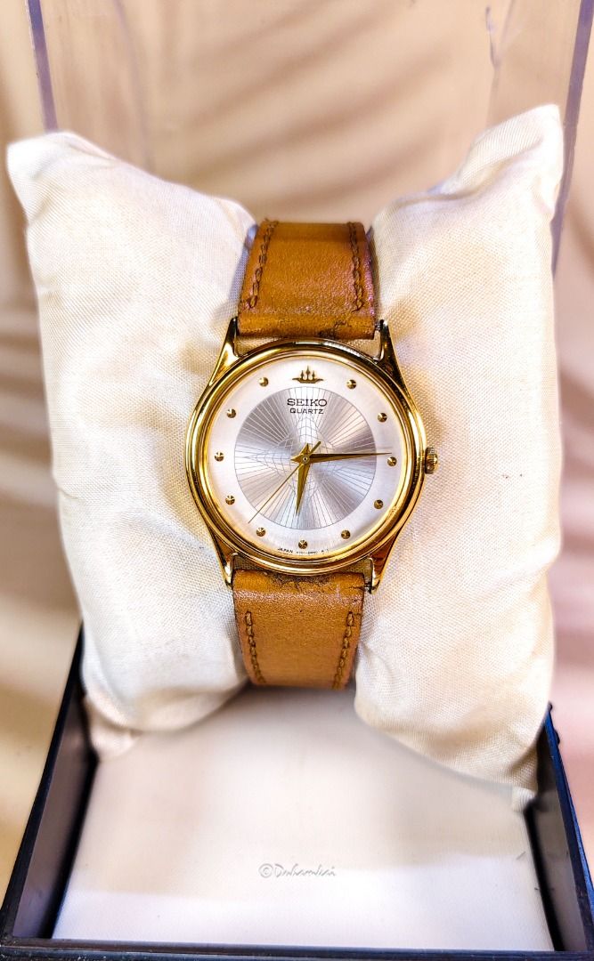 Seiko Galaxy Gold gradient Dial ORIGINAL Quartz Ladies Women Wanita ...