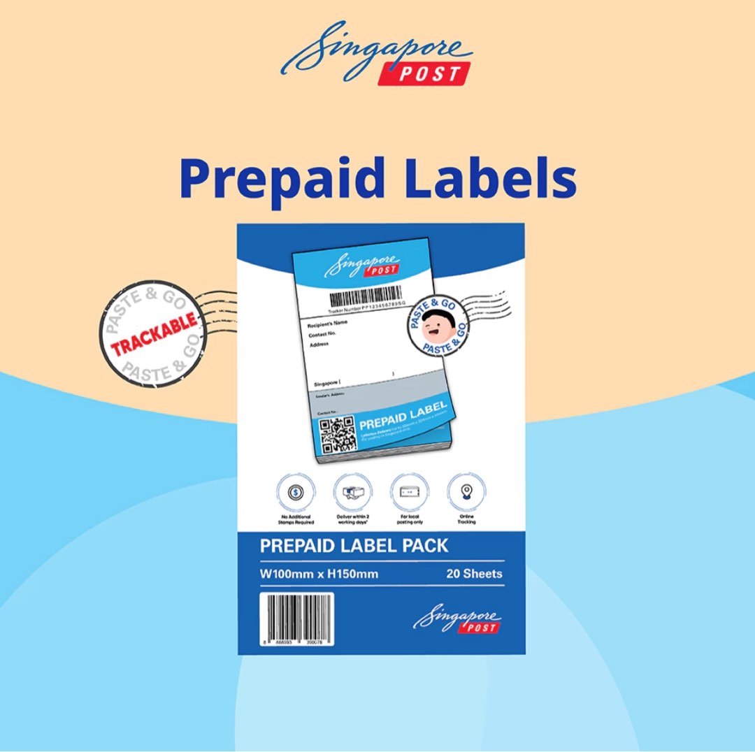 Singpost Tracked Mail Prepaid Label, Hobbies & Toys, Memorabilia ...
