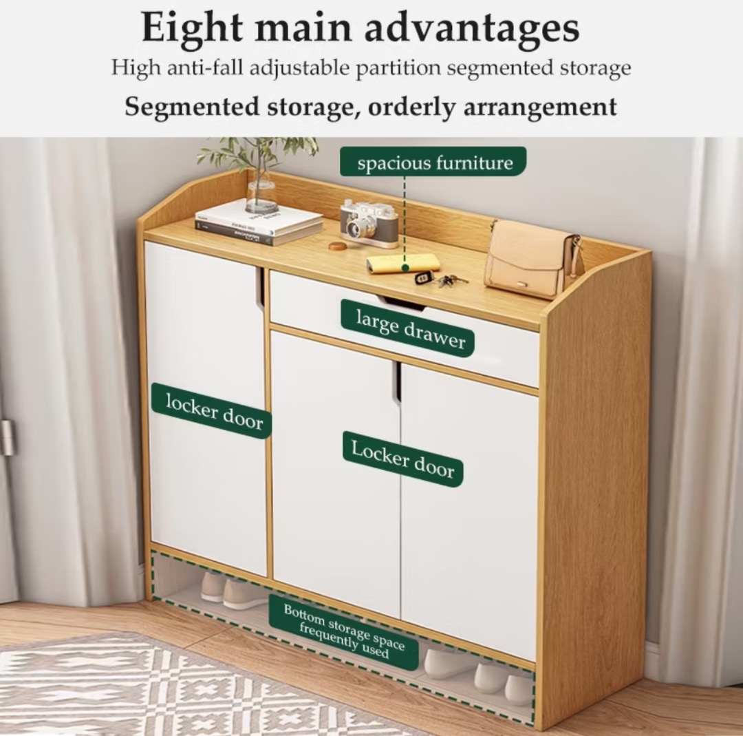 Small Shoe Cabinet | Entryway Storage Cabinet | Narrow Shoe Organizer ...