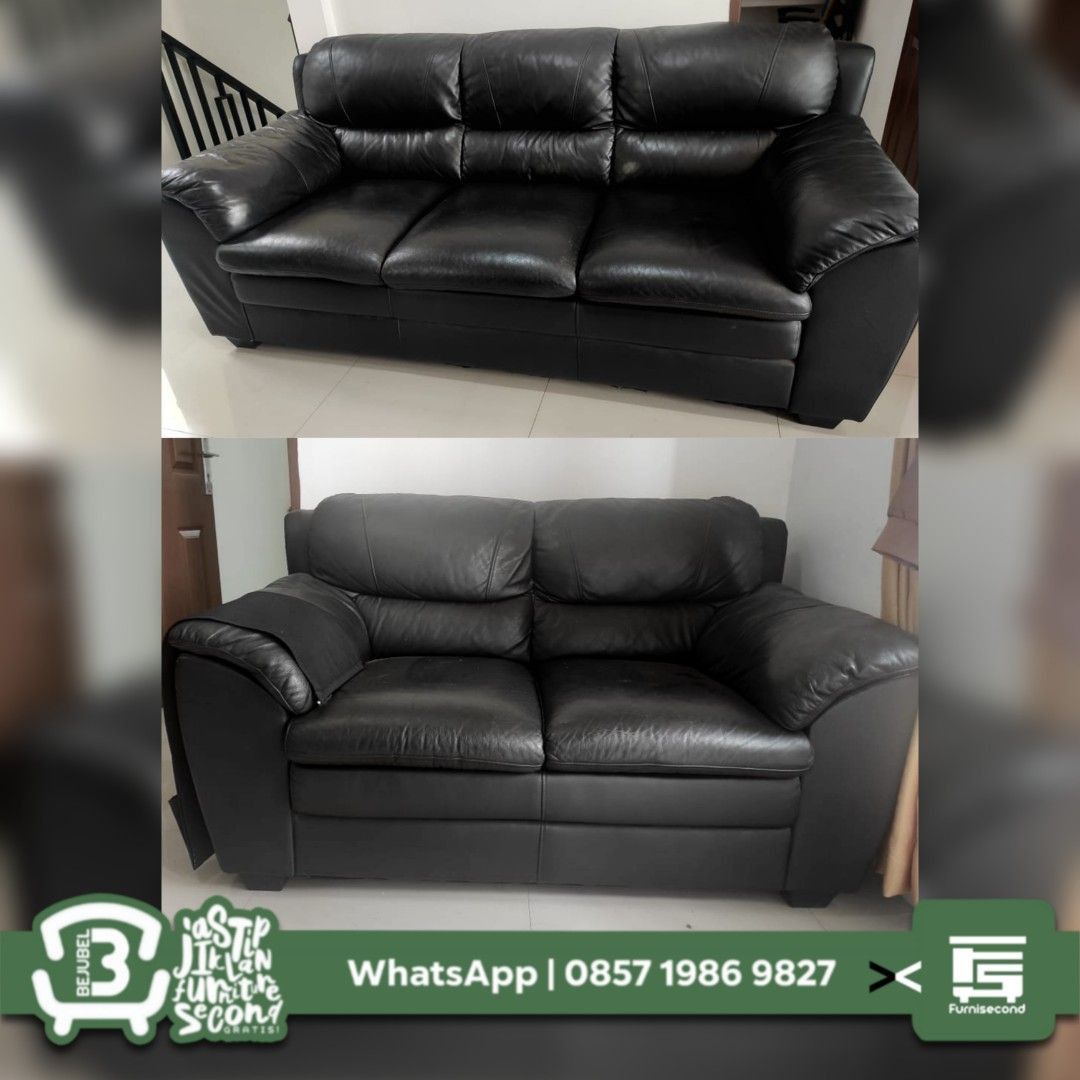 SOFA LEATHER / KULIT INFORMA ZIVA 3 + 2 SEATER, Perabotan Rumah di ...