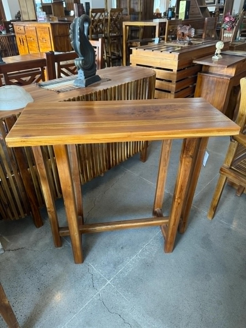 Solid Teak Wood Modest Console Table, Furniture & Home Living ...