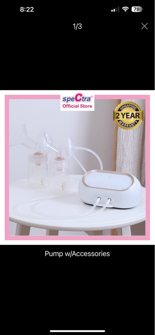 Spectra Dual Compact Double Electric Breast Pump Bundle - Local Unit ...