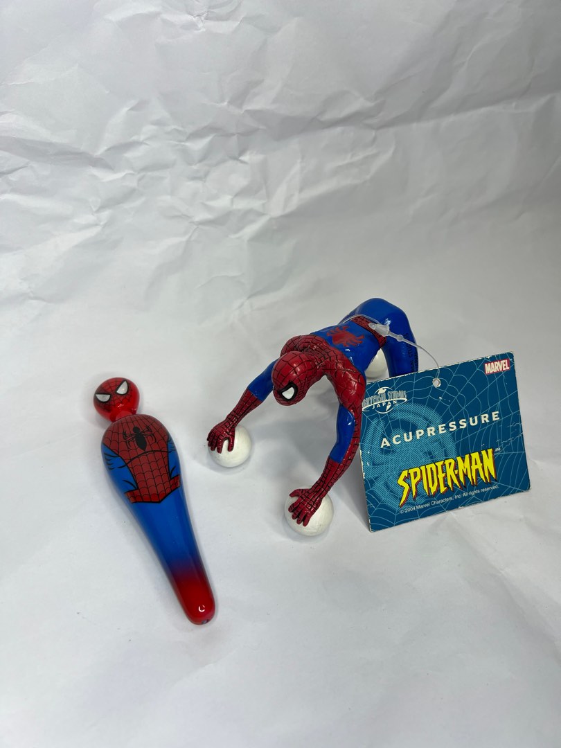 Spider-man Acupressure Tool 2004 with Tag and Spidersense Spiderman Pen ...