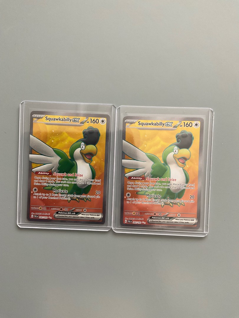 Squawkabilly ex full art Pokemon Tcg Paldea evolved, Hobbies & Toys ...