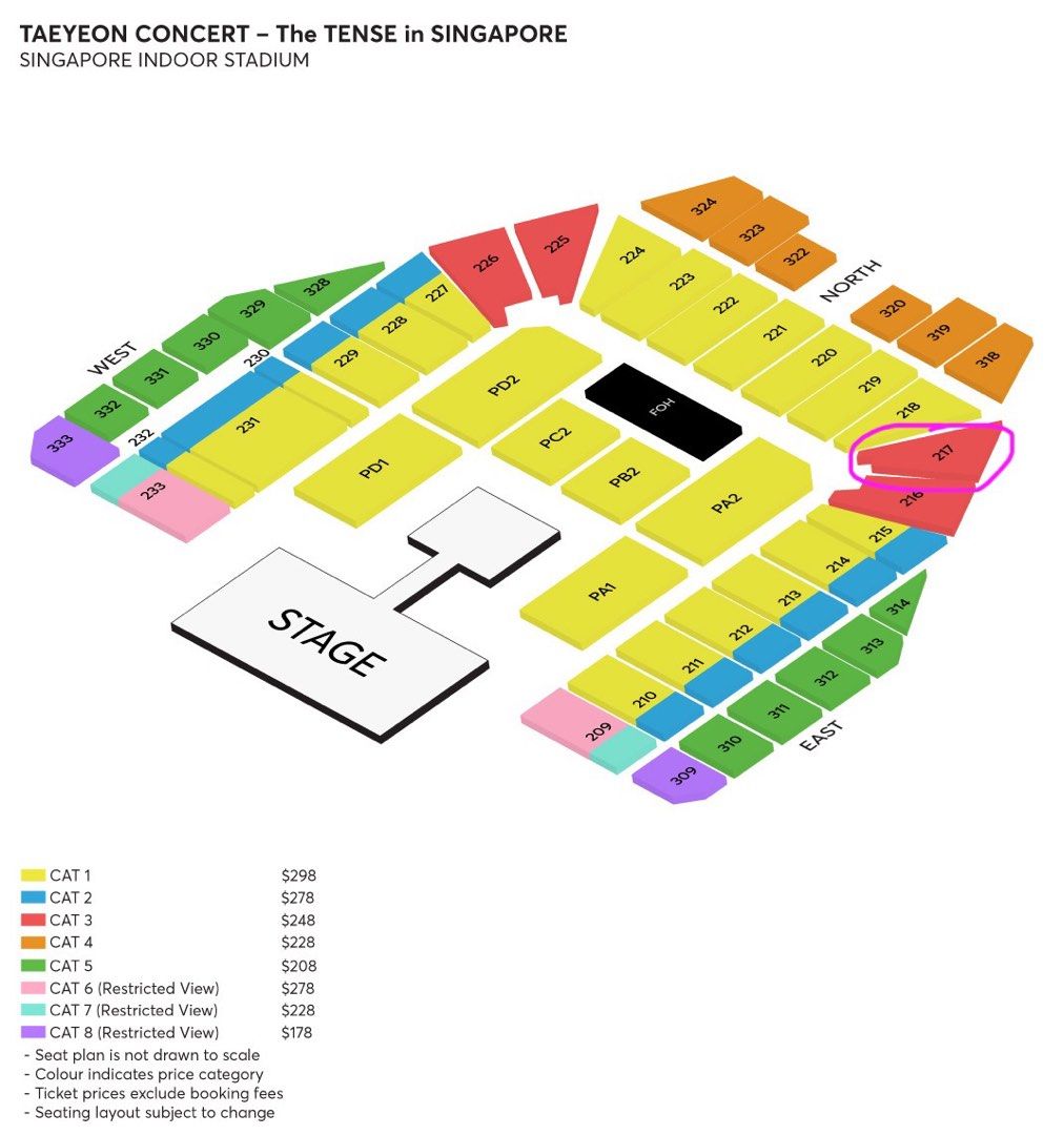 Taeyeon Concert - The Tense in Singapore 2025 x 1 ticket, Tickets ...