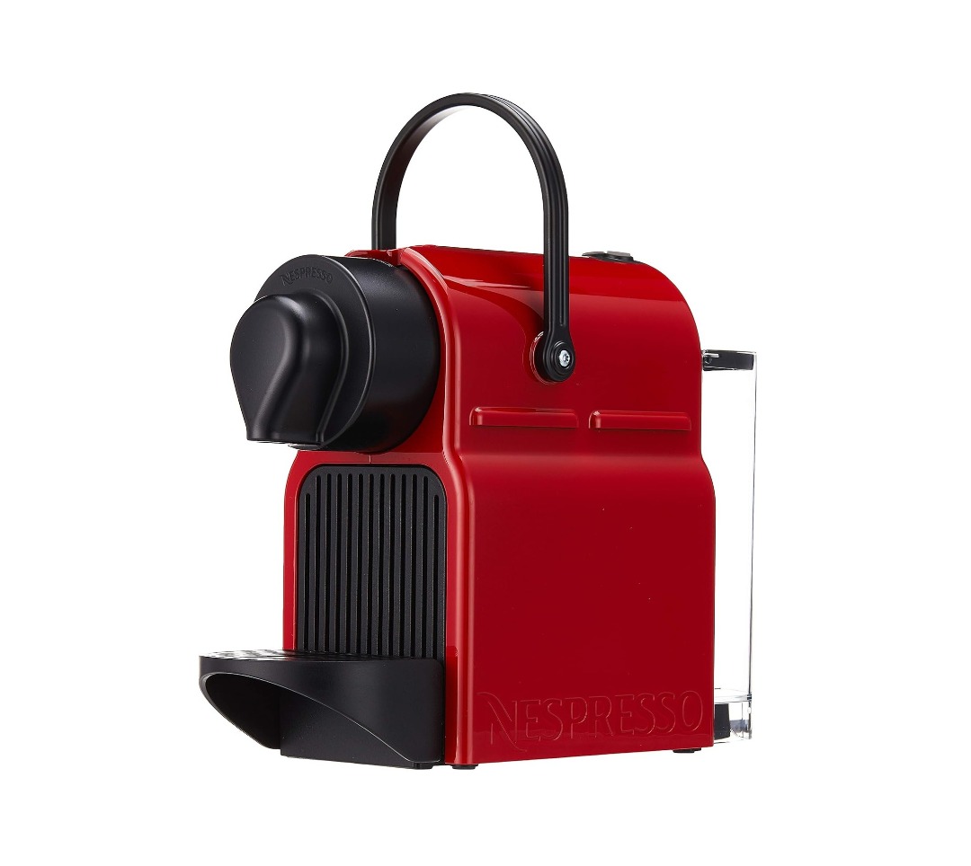 THP-Nespresso Inissia Coffee Machine, Ruby Red, TV & Home Appliances ...