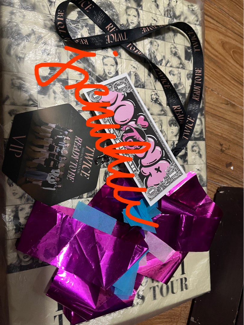 Twice Ready To Be VIP ID Lanyard Mina Dollar Confetti, Hobbies & Toys ...
