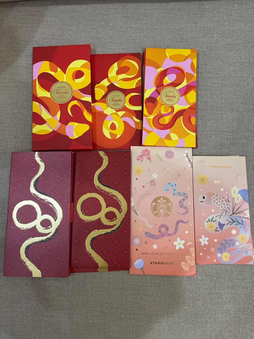 Venchi/Nepresso/Starbucks 2025 red pkts, Hobbies & Toys, Stationery ...