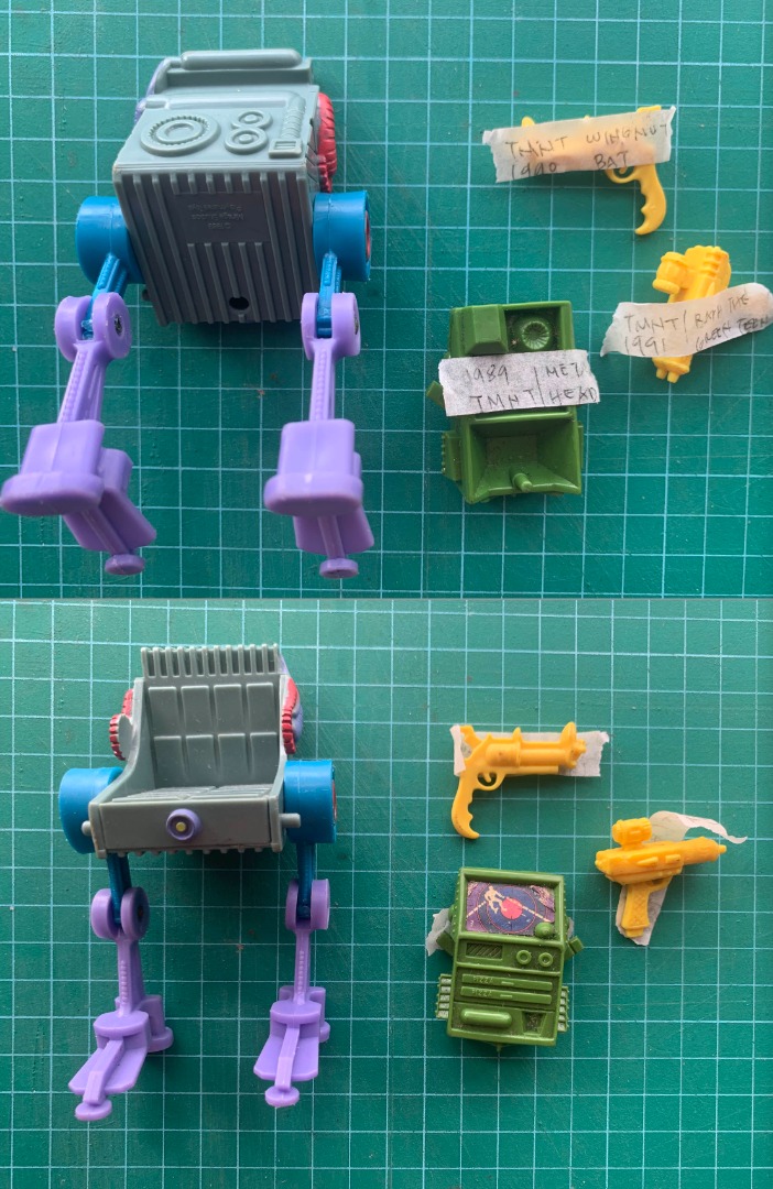 Vintage Toy Parts and Weapons TMNT GI Joe Transformers G1 Wildcats ...