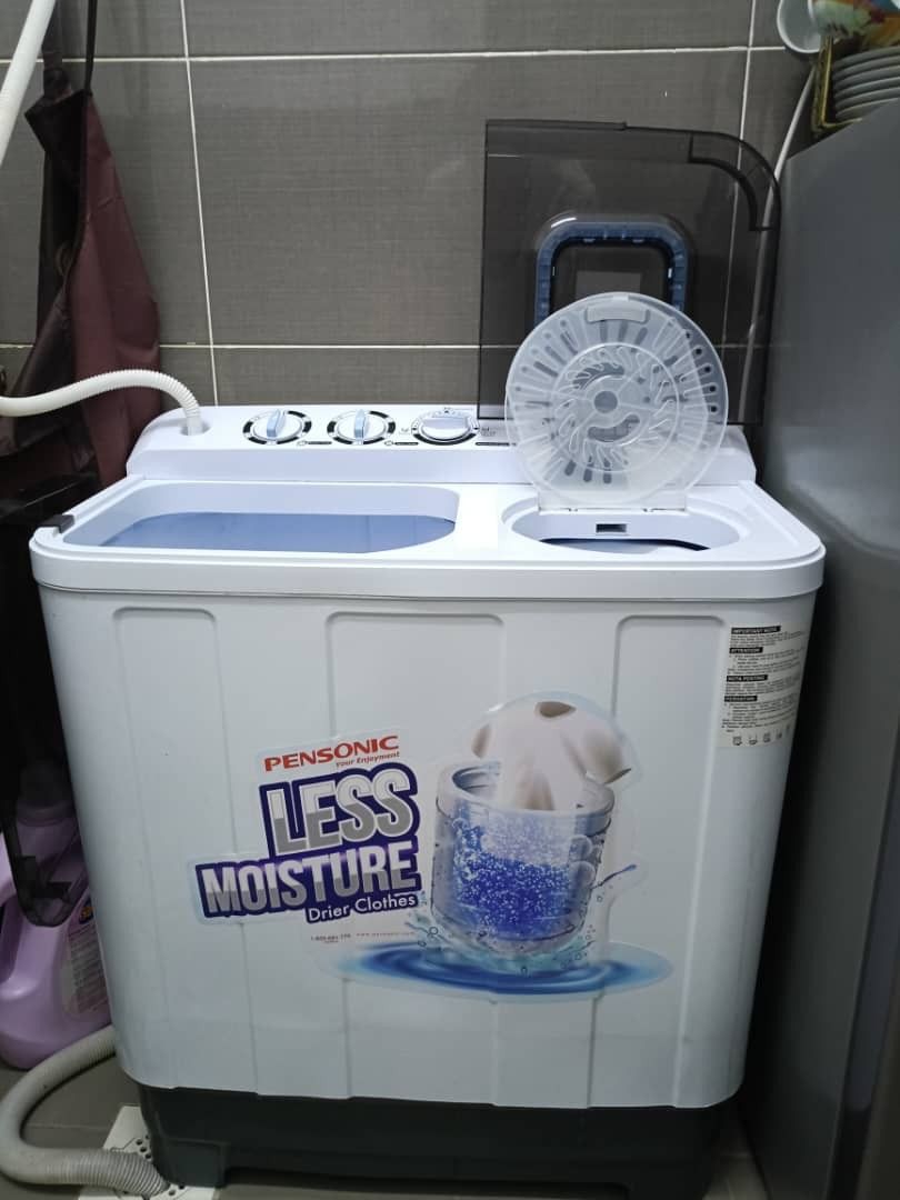 Washing Machine Semi Auto, Furniture & Home Living, Bathroom & Kitchen ...