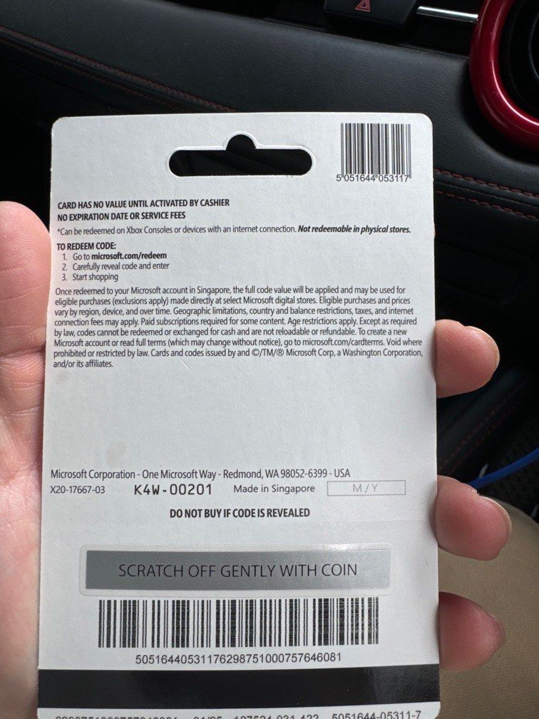 xbox gift card code rubbed off