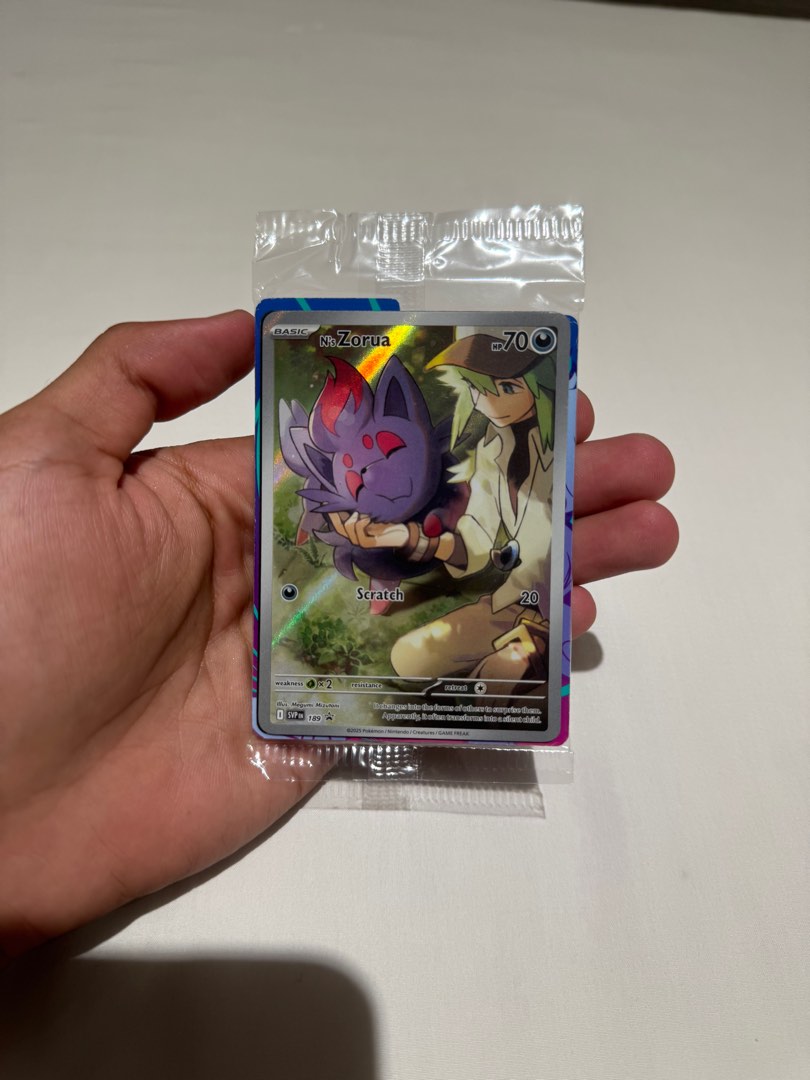 Zorua IR ETB Promo - Pokemon Journey Together Elite Trainer Box ...
