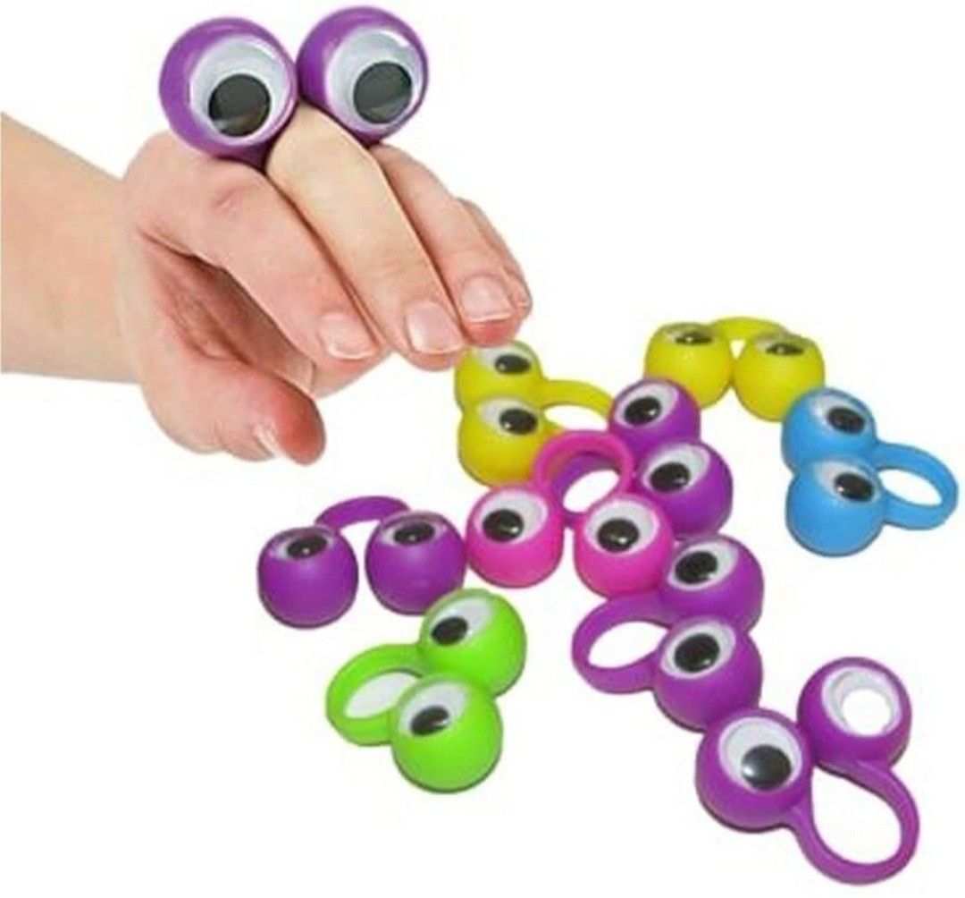 10 Pcs - Googly Eye Finger Puppet / Reading Companion, Hobbies & Toys ...