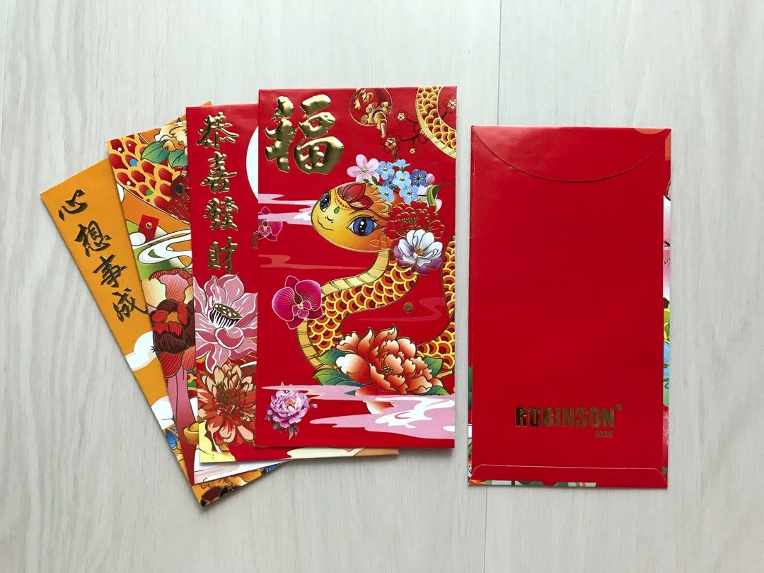 5pcs 2025 Robinson snake red packet / ang pow pao, Hobbies & Toys ...