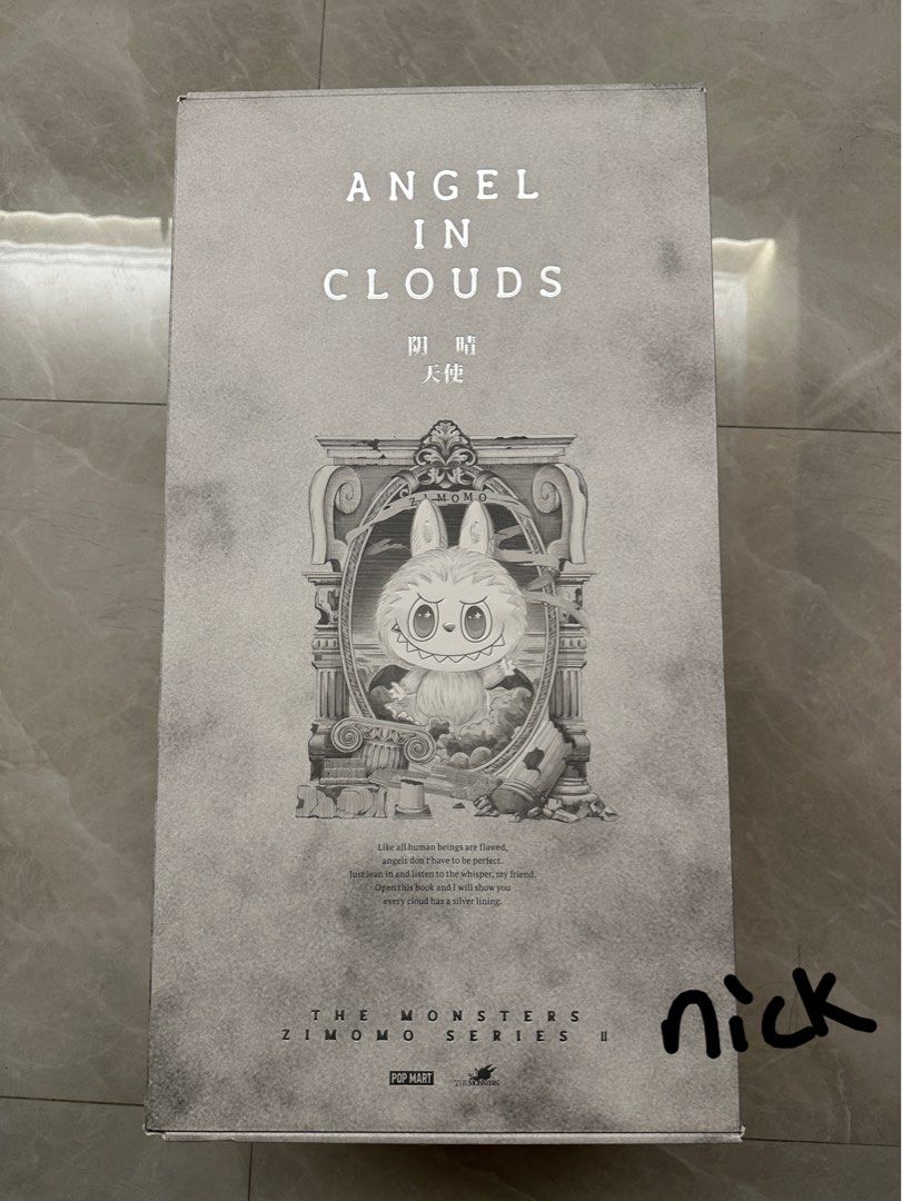 全新 大天使 Labubu THE MONSTERS LABUBU ZIMOMO ANGEL IN CLOUDS, 興趣及遊戲, 玩具 ...