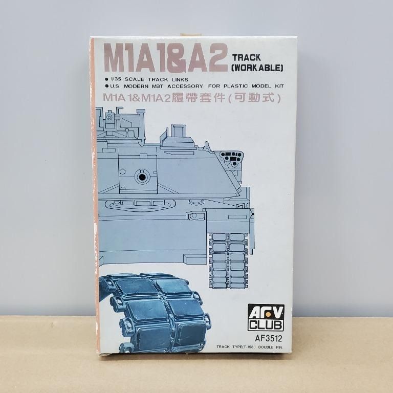 全新絕版 AFV Club戰鷹 AF35012 (1999年)-1/35-美國M1A1 & A2履帶套件 (可動式) / M1A1&A2 ...