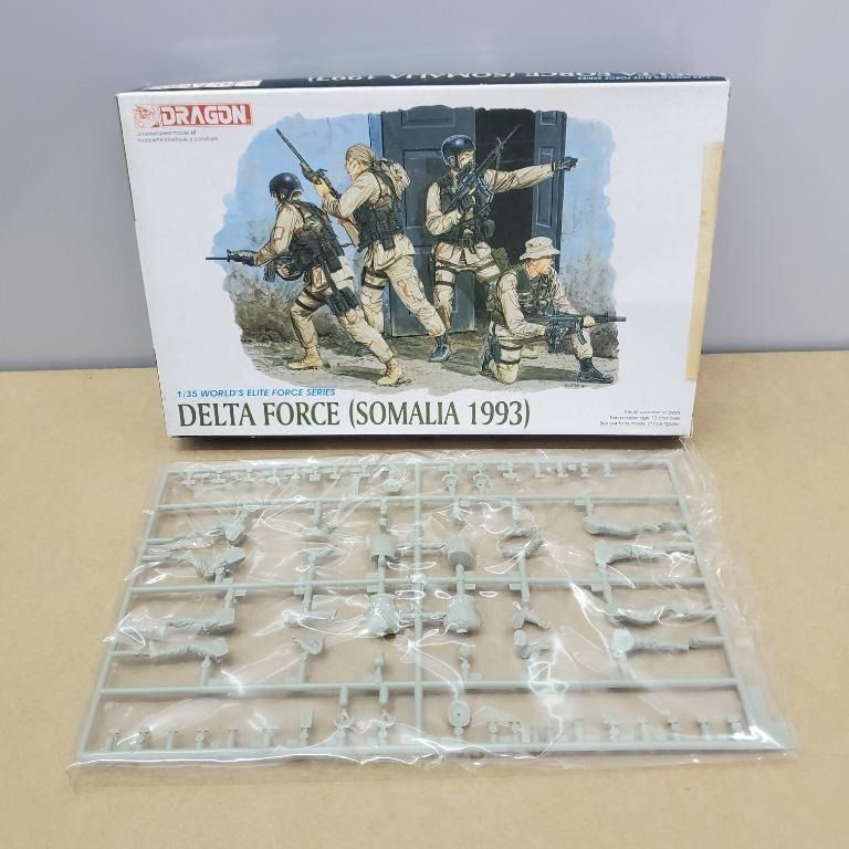 全新絕版 Dragon 威龍 3022 (1994年)-1/35-三角洲部隊(索馬里 1993年 -世界精英部隊系列 / Delta ...