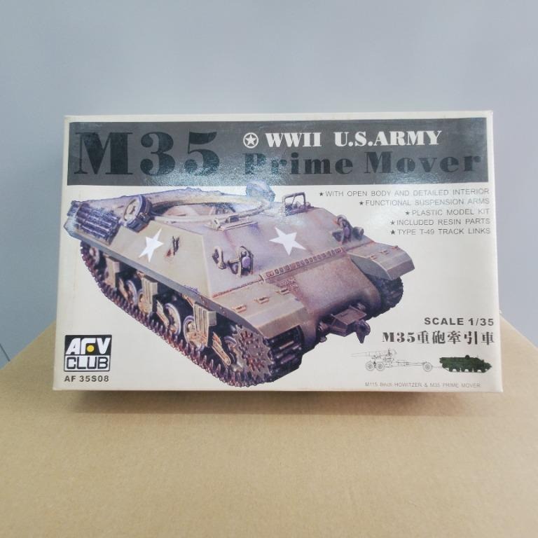 全新絕版AFV Club戰鷹 AF35S08-1/35-美國M35 牽引車 M35 Prime Mover / WWII u.s.army ...