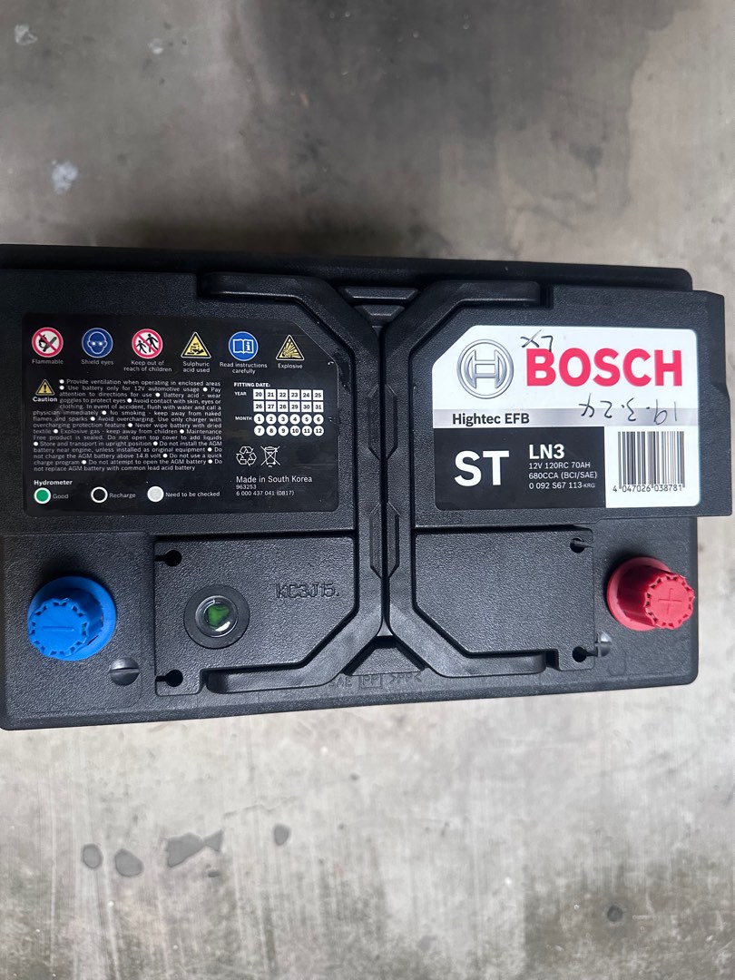 Bosch DIN70 Battery EFB LN3 (Lexus/VW/Subaru/Nissan/Kia) , Car ...