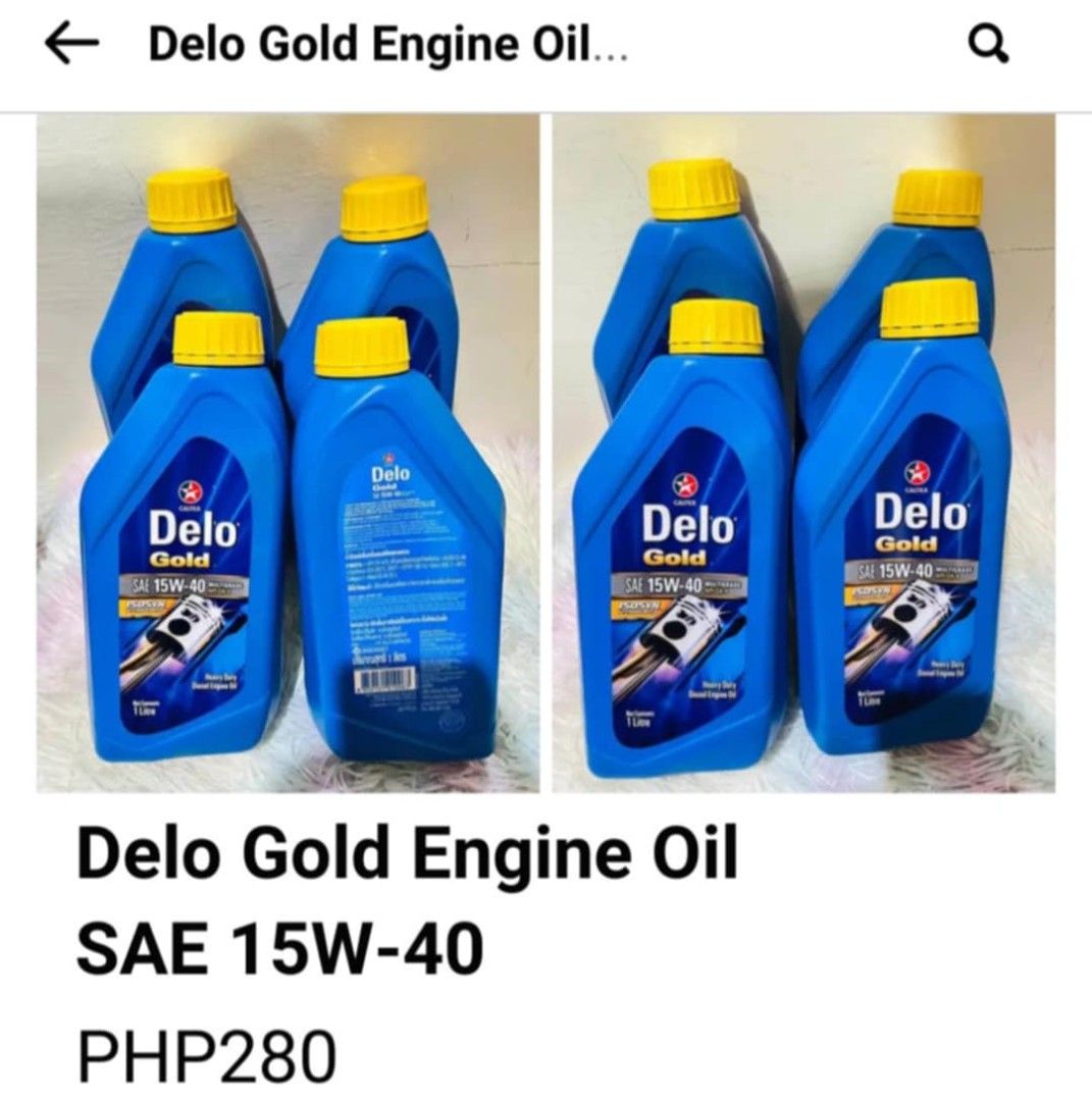Caltex & Petron Diesel Engine Oil combo 8 liters, Car Parts & Accessories, Engine and Aircon ...