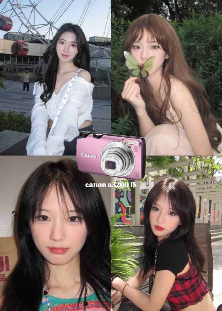Canon A3200 IS Pink, Photography, Cameras on Carousell
