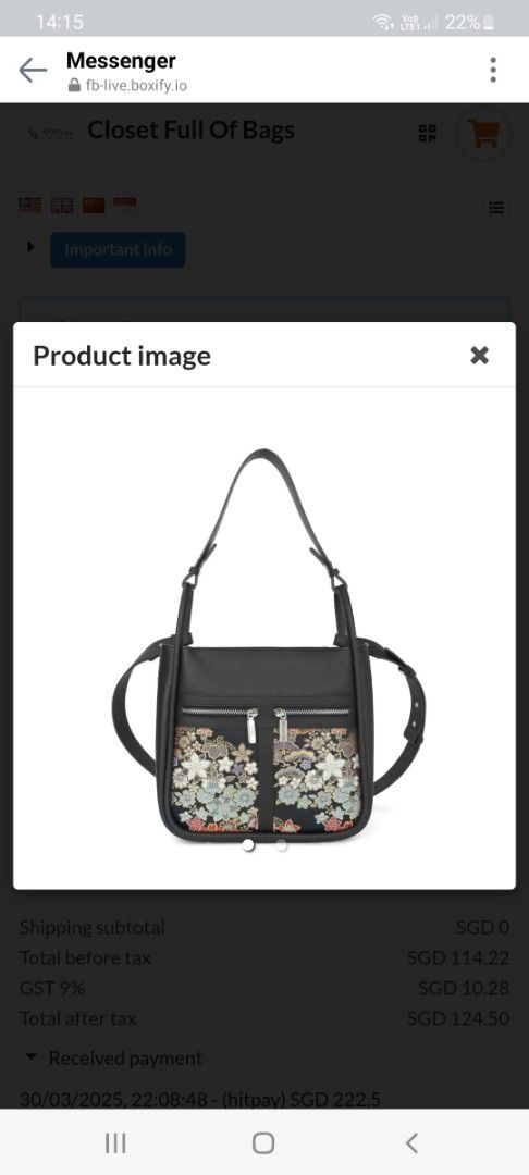 CFob TWIN Pocket Tote, Women's Fashion, Bags & Wallets, Cross-body Bags ...