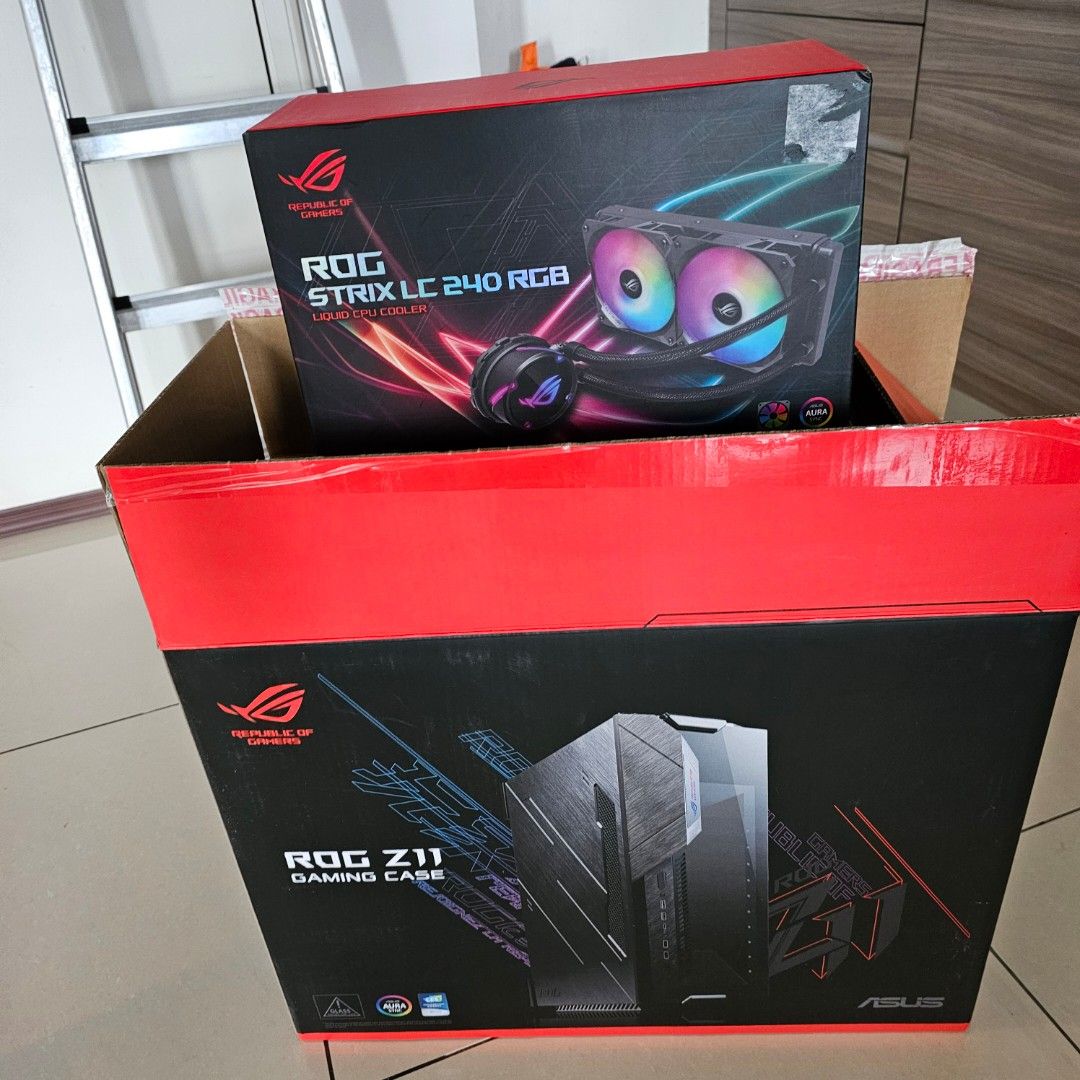 Asus Rog Gaming Case Rog z11 + aio cooler rog strix lc 240mm, Computers ...