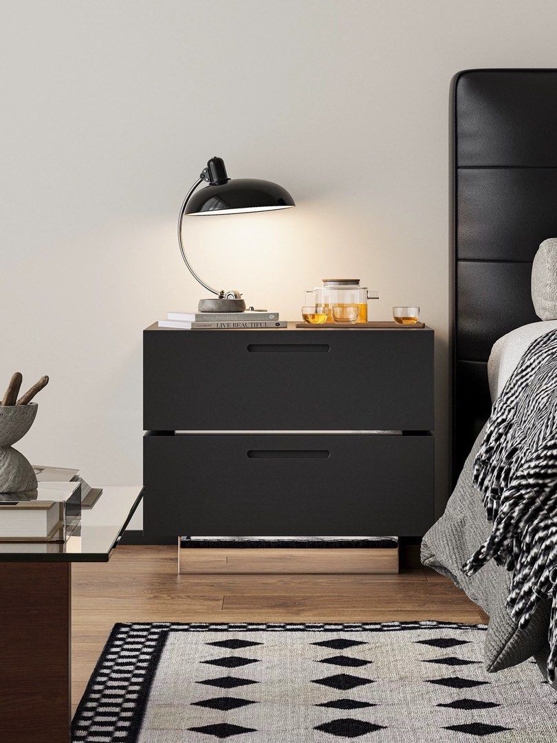 GRAFE Modern Bedside Table, Furniture & Home Living, Furniture, Tables ...