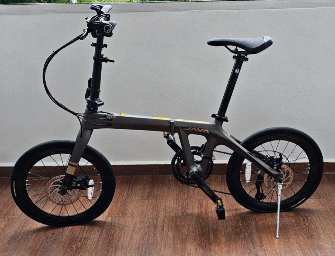 Java Aria Carbon Titanium Foldable Bike 20” (2023 model), Sports Equipment, Bicycles & Parts ...