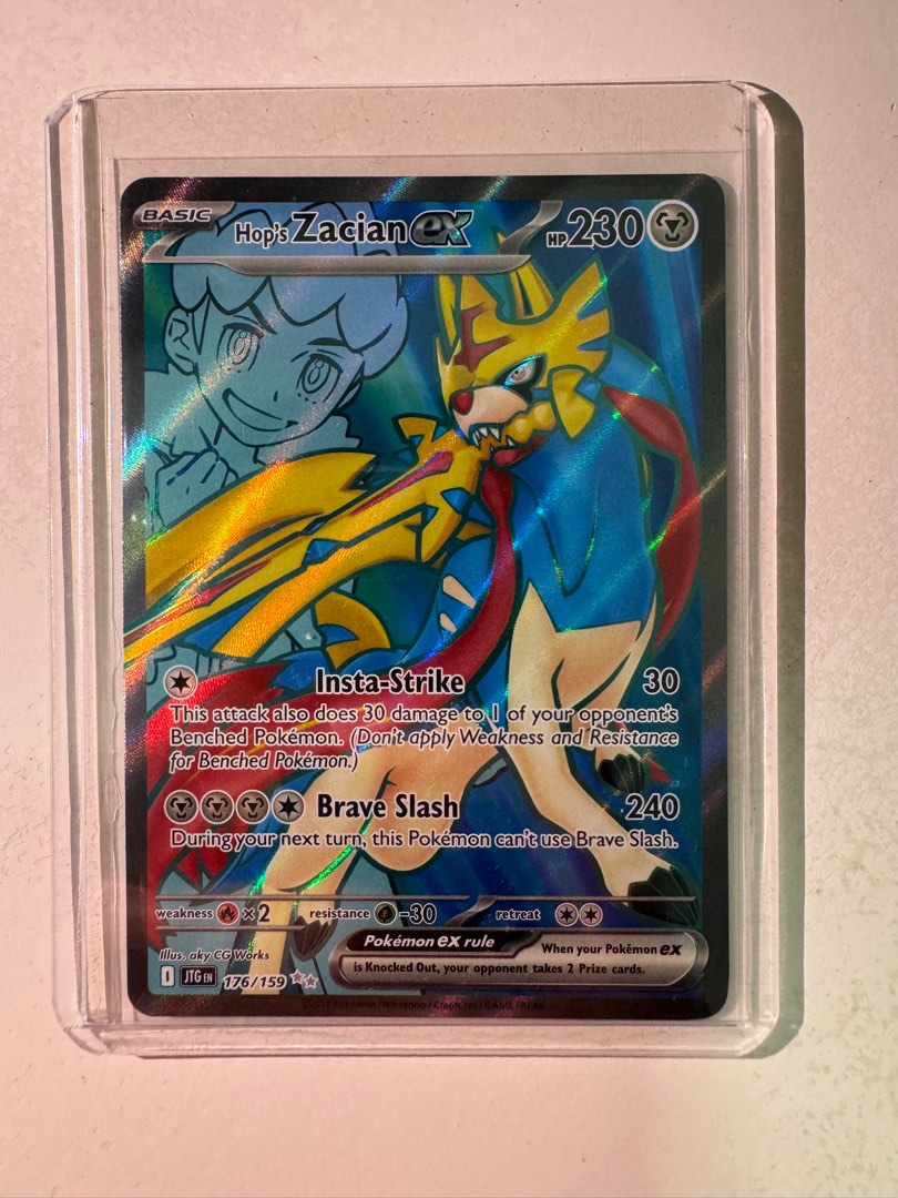 Journey Together Hop’s Zacian Ex 176/159, Hobbies & Toys, Toys & Games ...