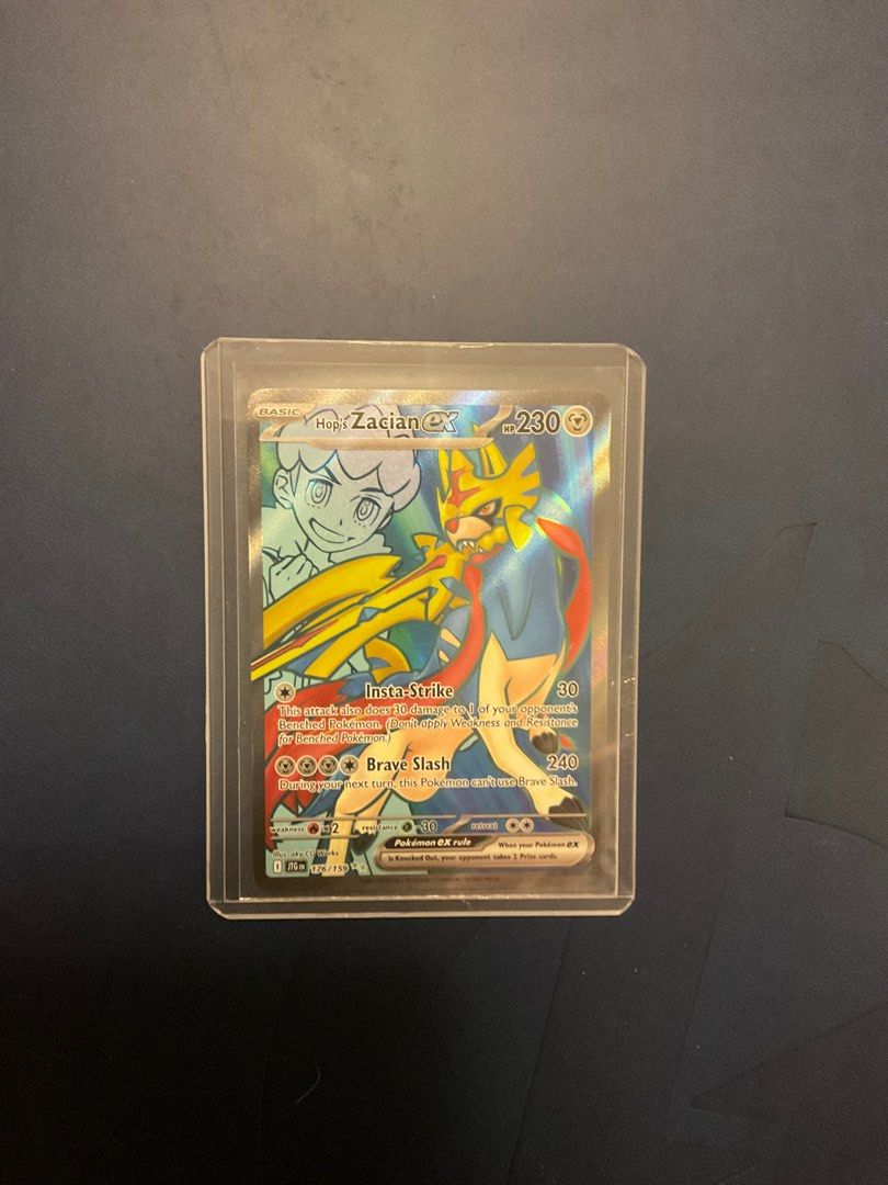 Journey Together Hop’s Zacian EX full art ultra rare Eng #176 TCG ...