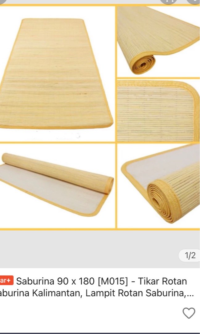 Karpet Saburina Lampit Rotan Khas Kalimantan Borneo Karpet lesehan alas ...