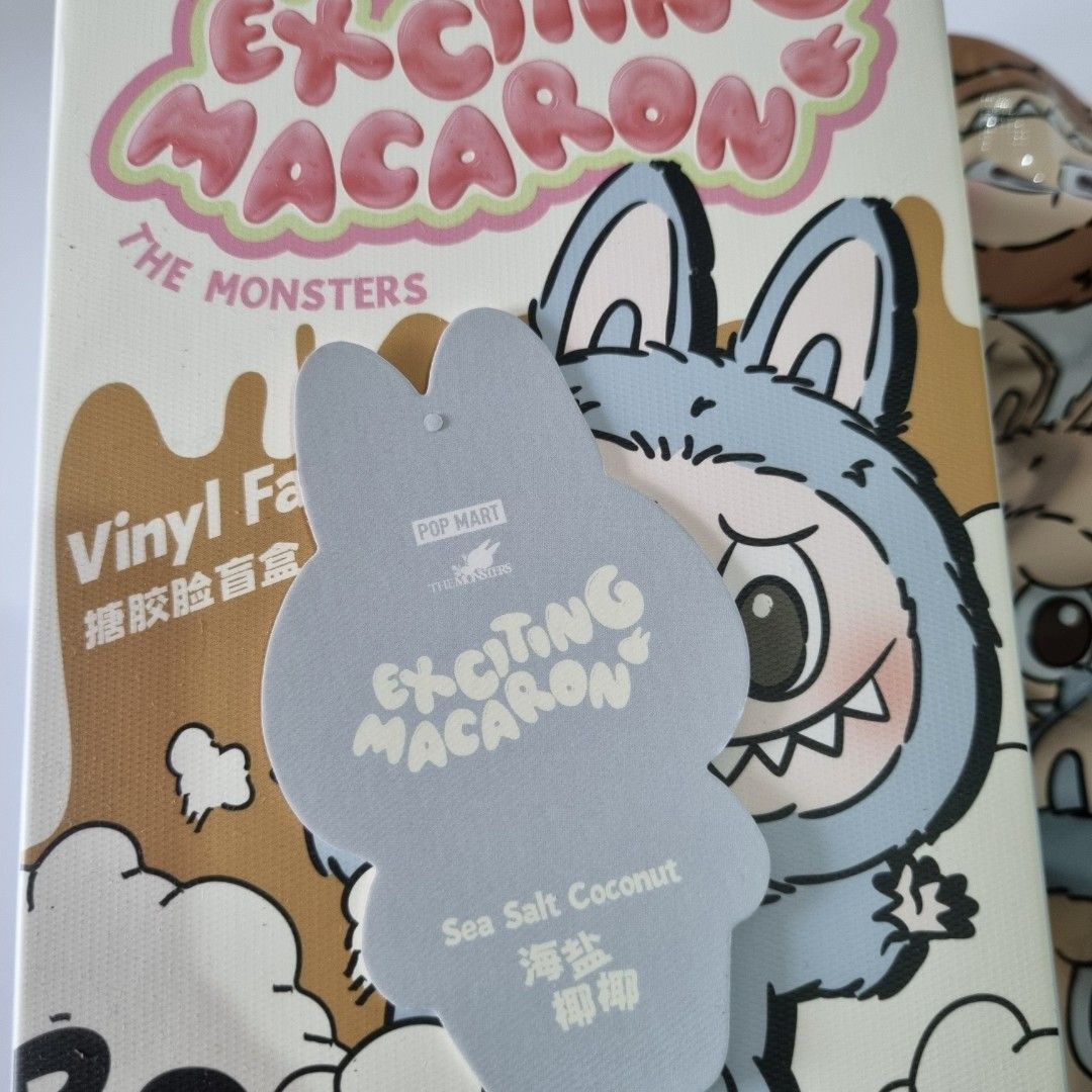 Labubu Exciting Macaron Seasalt Coconut Labubu V1 The Monsters Popmart ...