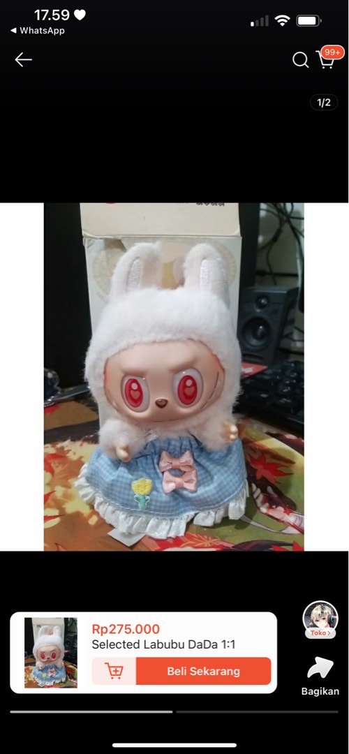 Labubu mirror - DADA (bisa kasih link oren), Toys & Collectibles ...