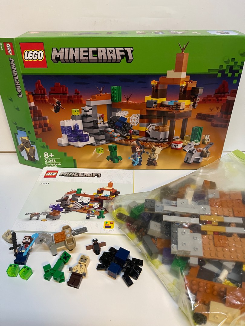 Lego Minecraft 21263 The Badlands Mineshaft [2024], Hobbies & Toys ...