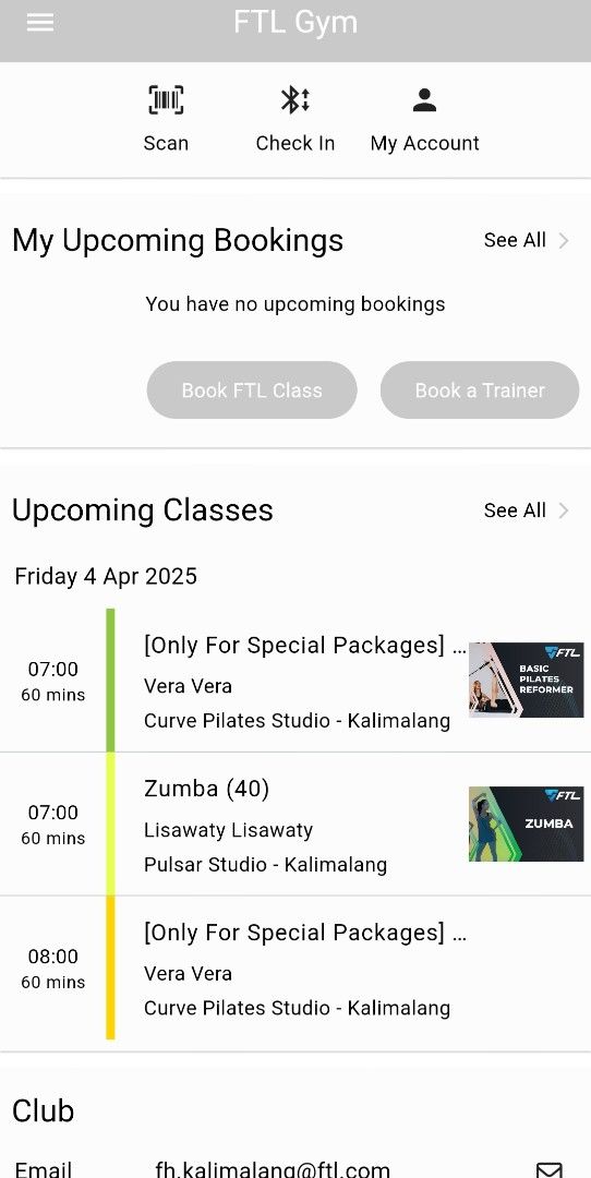 Membership FTL GYM (All Club), Olah Raga, Perlengkapan Olahraga Lainnya ...