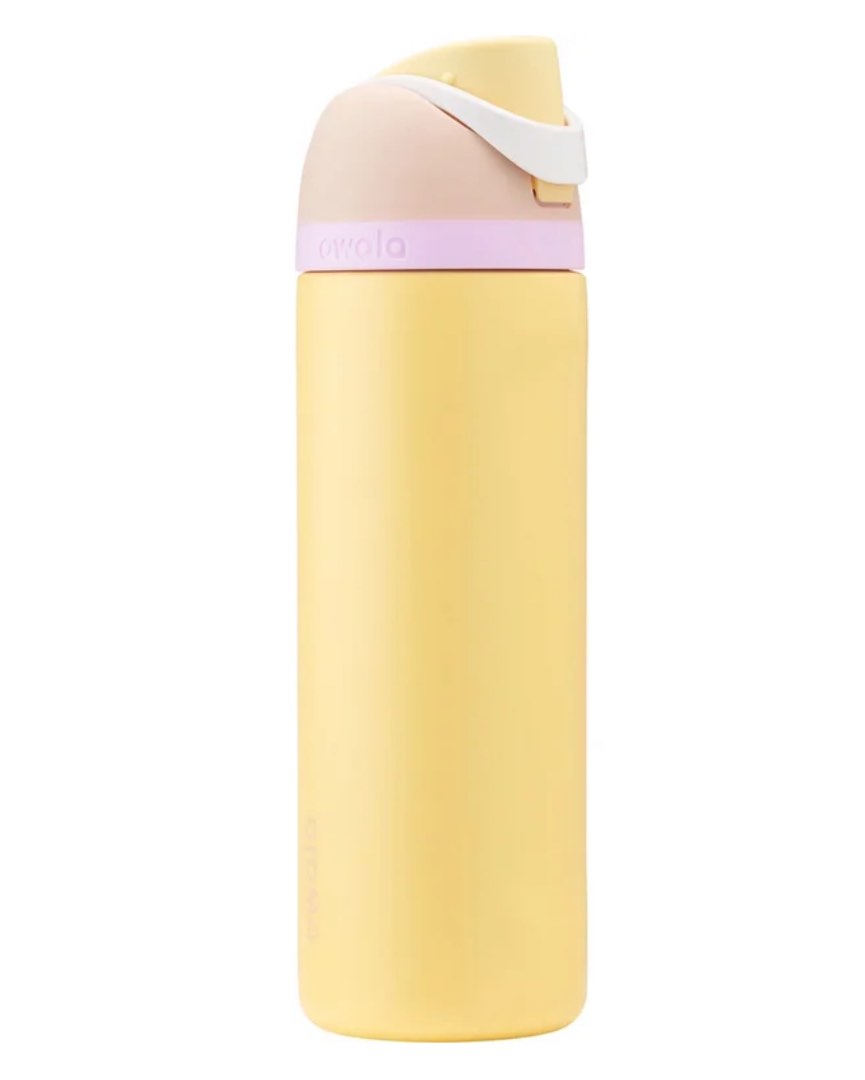 NEW & AUTHENTIC Owala 24 oz FreeSip bottle in Spring Fling Yellow ...