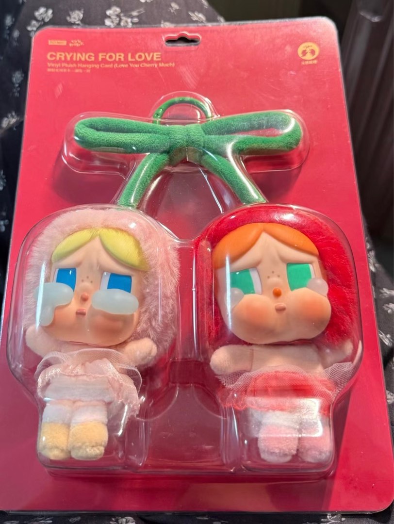 Popmart Official cry baby cherry keychain, Hobbies & Toys, Toys & Games ...