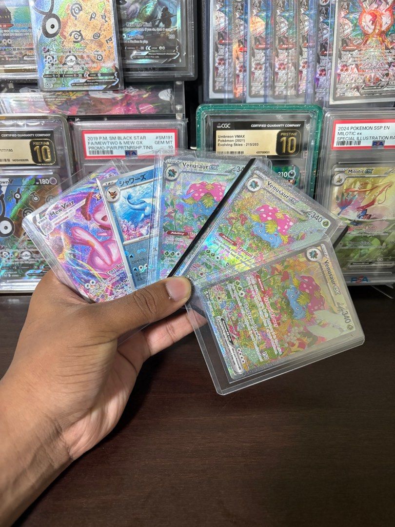 Psa 10 Mew vmax aa Vaporeon masterball venusaur sir pokemon 151 fusion ...