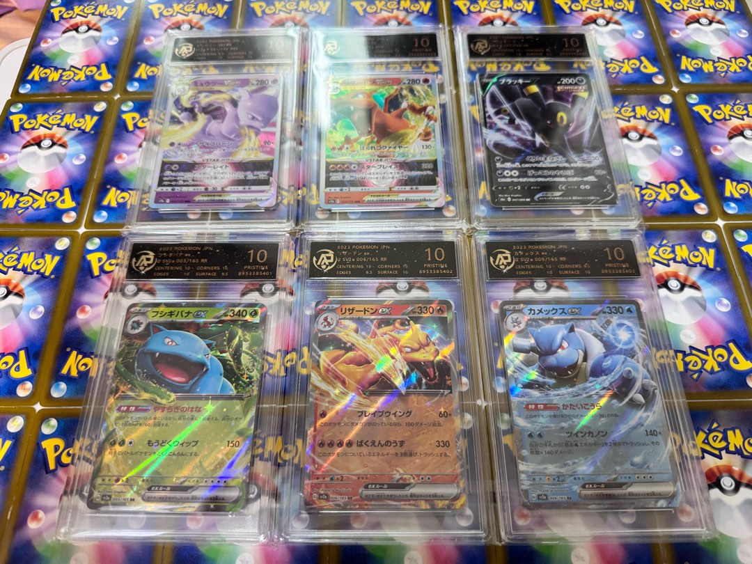 【PTCG】Pokemon Cards RPA 10 鑒定卡 御三家 妙蛙花 Venusaur 噴火龍 Charizard 水箭龜 Blastoise 月亮伊貝 Umbreon 超夢 ...