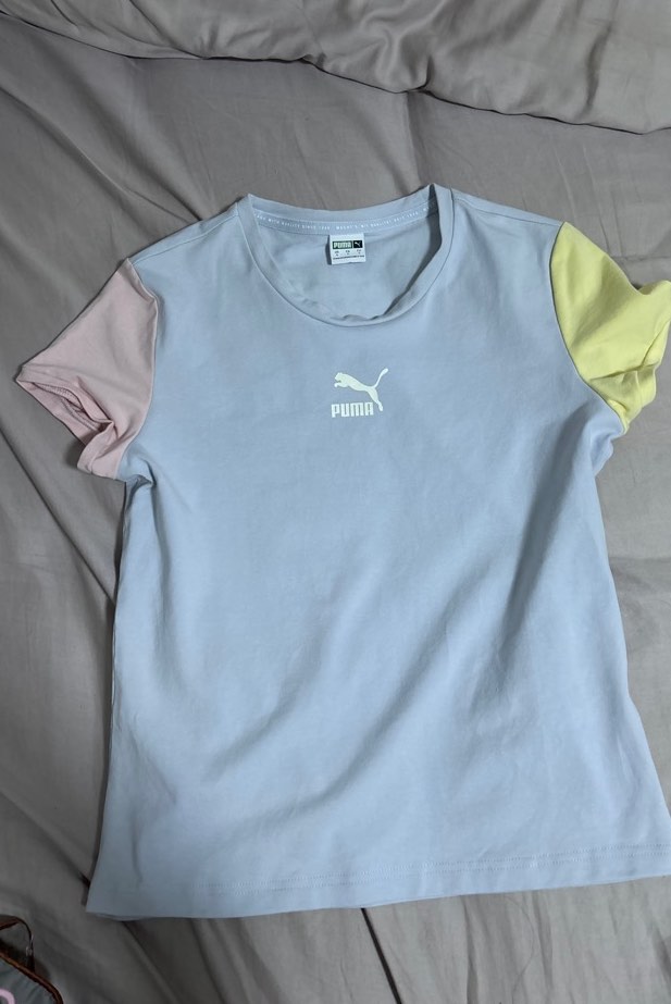 Puma pastel top, Women's Fashion, Tops, Shirts on Carousell