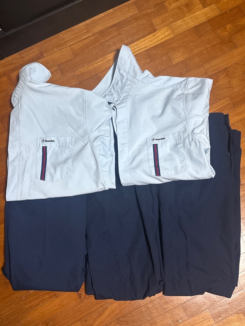 Riverside secondary school uniform and long pants, Men's Fashion, Coats ...