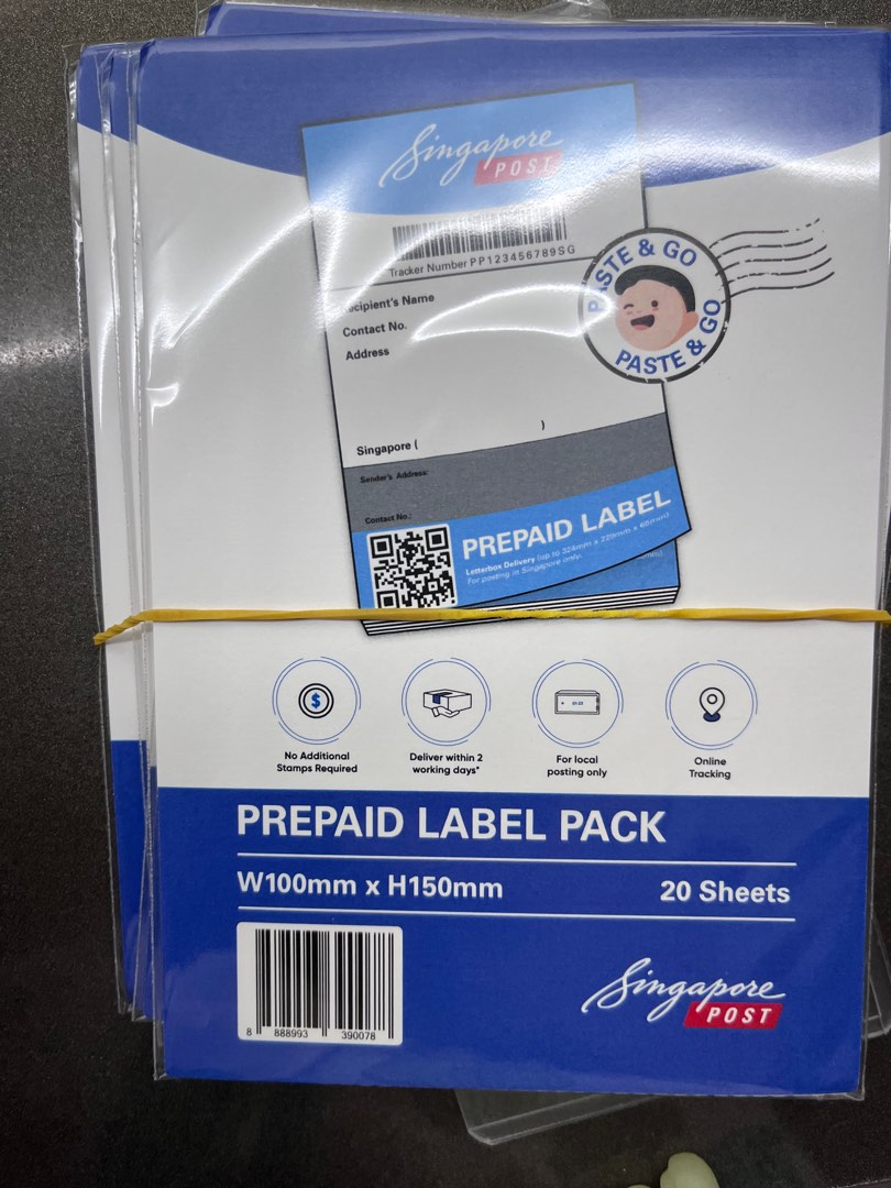 Singpost prepaid labels, Everything Else on Carousell
