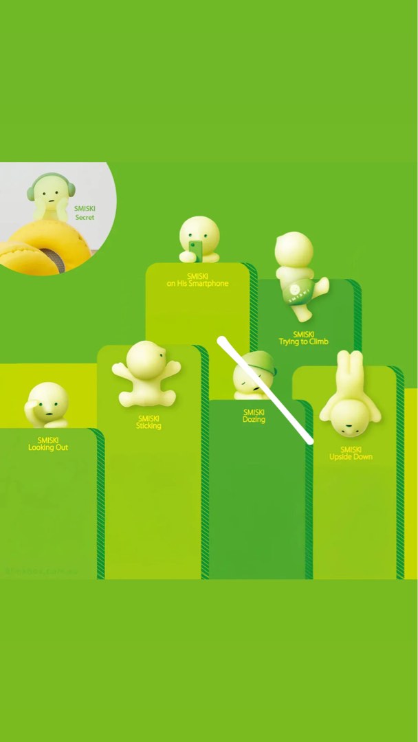 smiski hippers! (climb, upside down, sticking), Hobbies & Toys, Toys ...