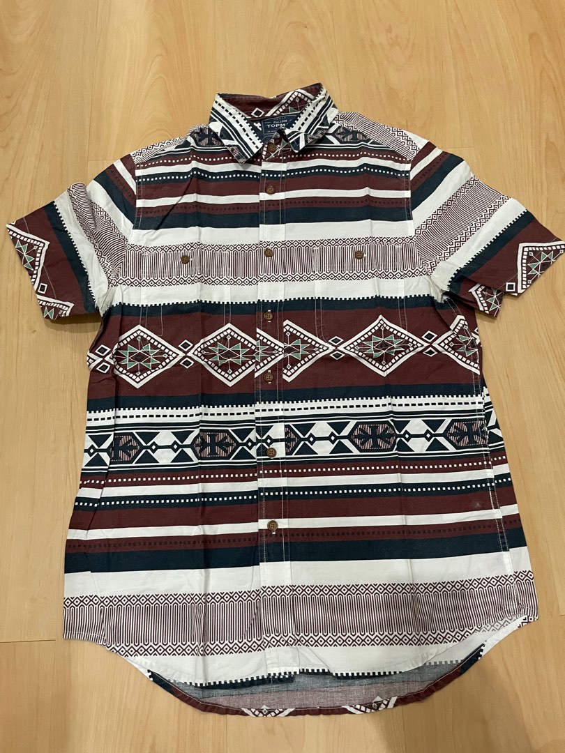 TOPMAN Kemeja Pattern (Bukan Uniqlo Fred Perry Lacoste Carhartt ...