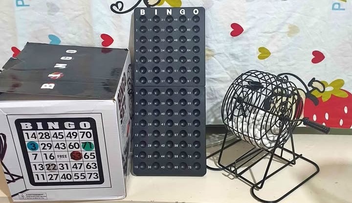 Traditional Bingo Lotto Lottery Family Bingo Game Set - Cage Balls ...