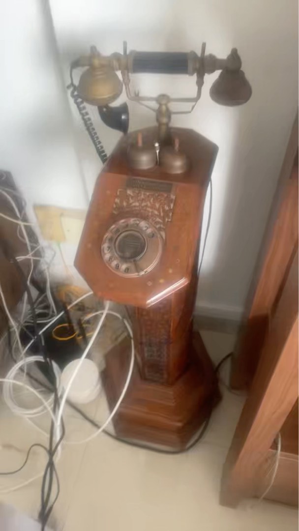 Antique Rotary Dial Telephone, Furniture & Home Living, Home Decor ...