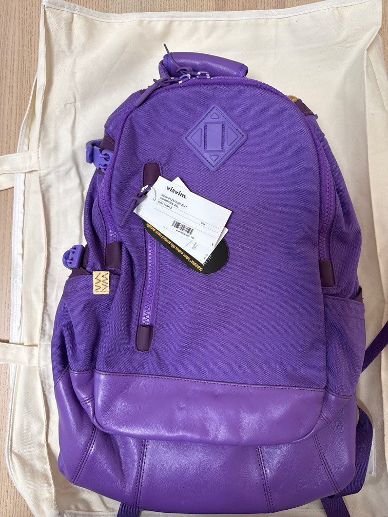Visvim Cordura 20L Purple Backpack 2025SS, 女裝, 手袋及銀包, 背囊 - Carousell